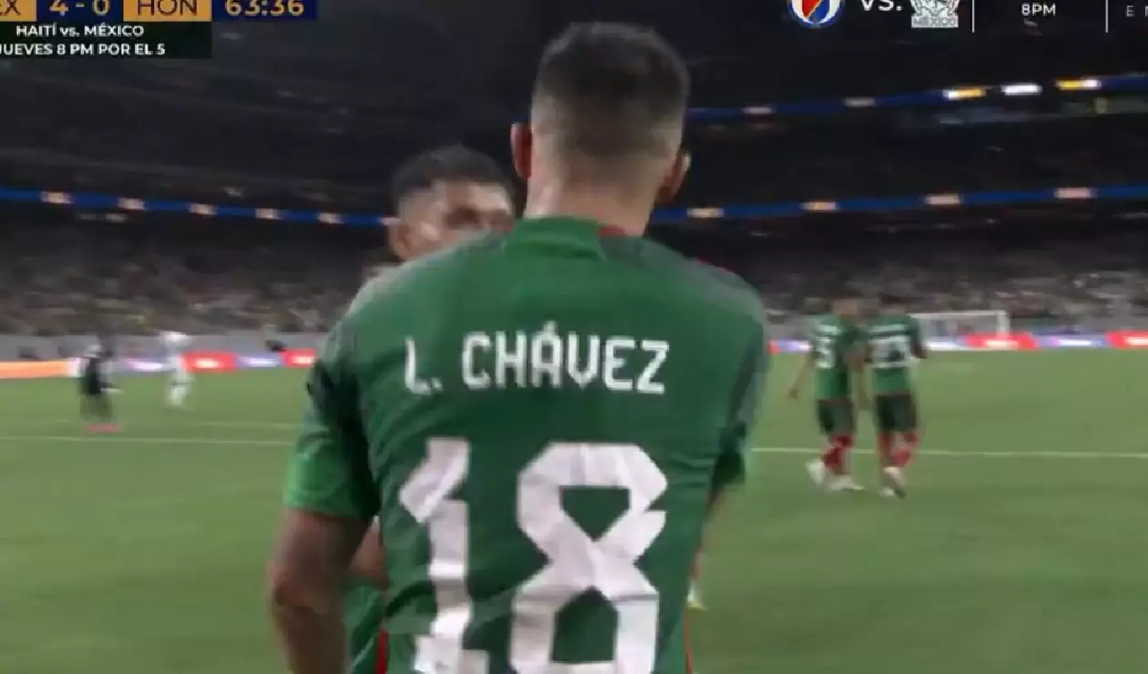 Selección México: Luis Chávez marcó el 4-0 sobre Honduras en Copa Oro